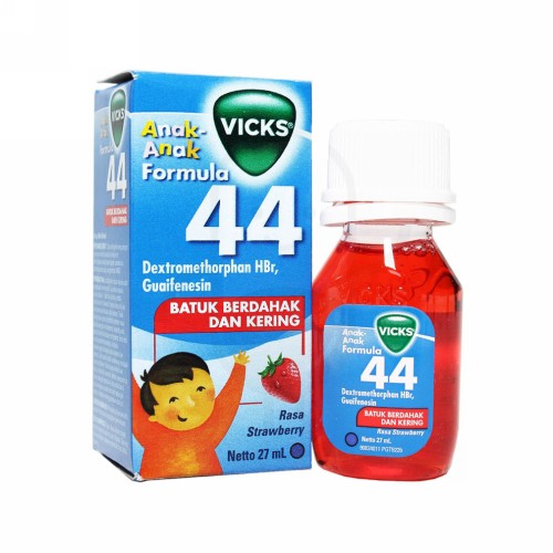 VICKS FORMULA 44 ANAK SIRUP OBAT BATUK ANAK BERDAHAK DAN KERING - 27 ml ...