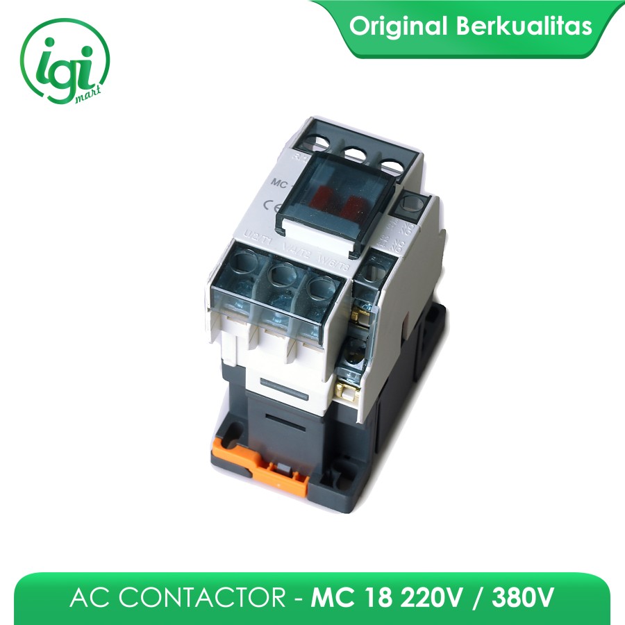 METASOL CONTACTOR MC-18B 220V 380V / MAGNETIC KONTAKTOR INSCOM MC 18 ...