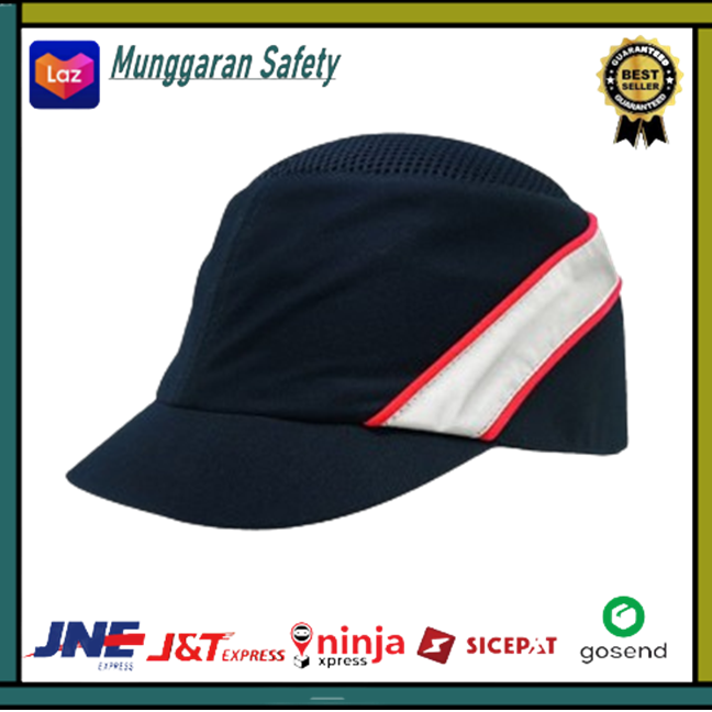 Topi Safety Kerja Perlindungan Kepala Safety Bump Cap Fashion ...