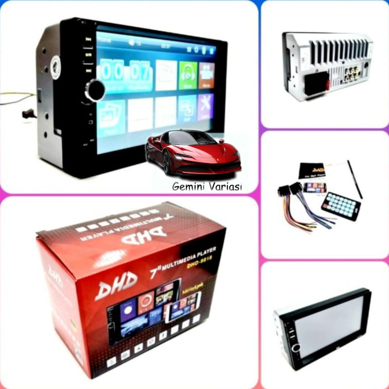head unit double din deckless 7 dhd-9818 A mirrorlink mp5 bluetooh ...