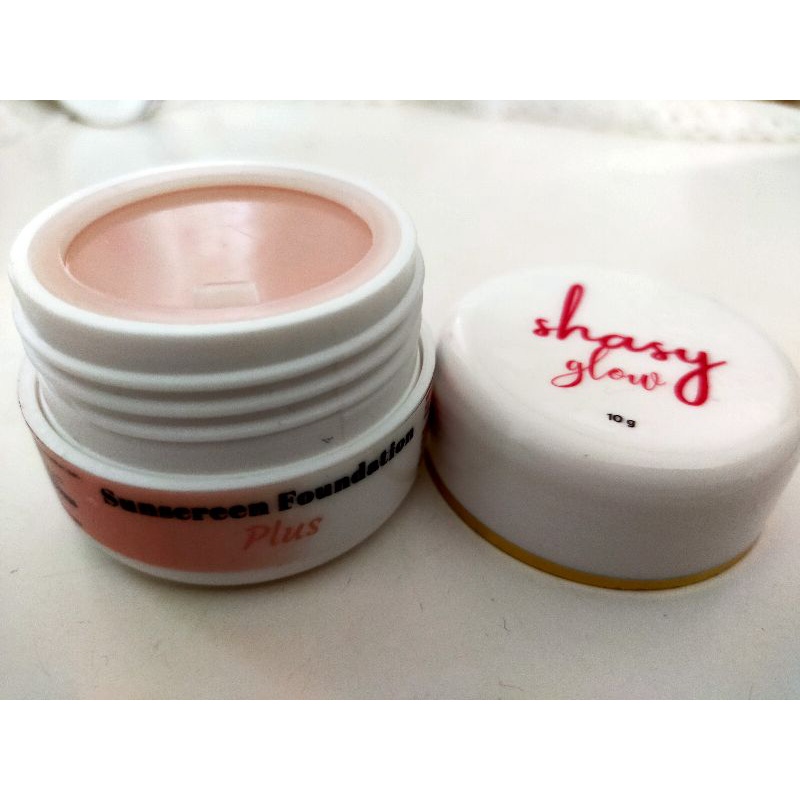 shasy glow sunscreen foundation plus segel reg bpom original | Lazada ...