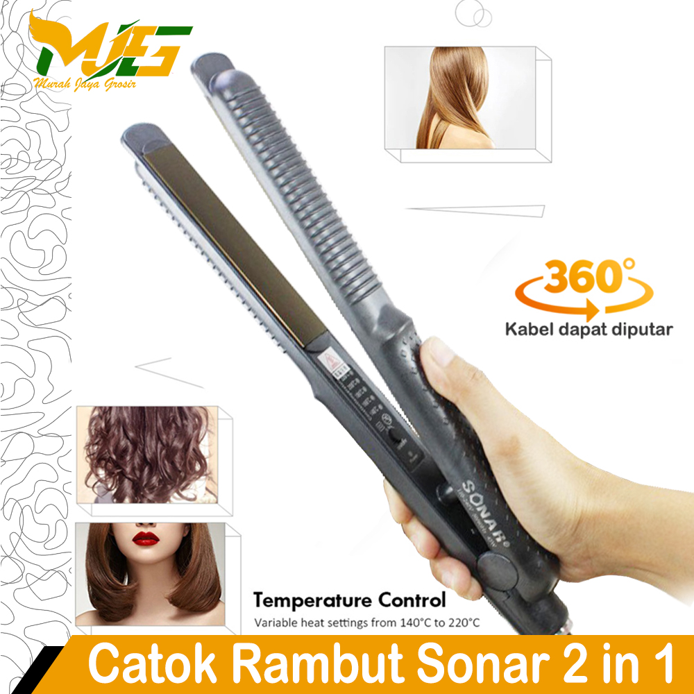 Catok Rambut Sonar SN-820 Temperatur Control Catokan Pelurus Rambut 2 ...