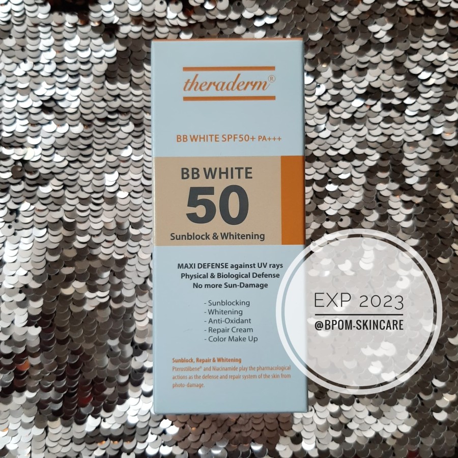 Theraderm BB White SPF50 Whitening Sunblock Cream 40g Made in Korea ...
