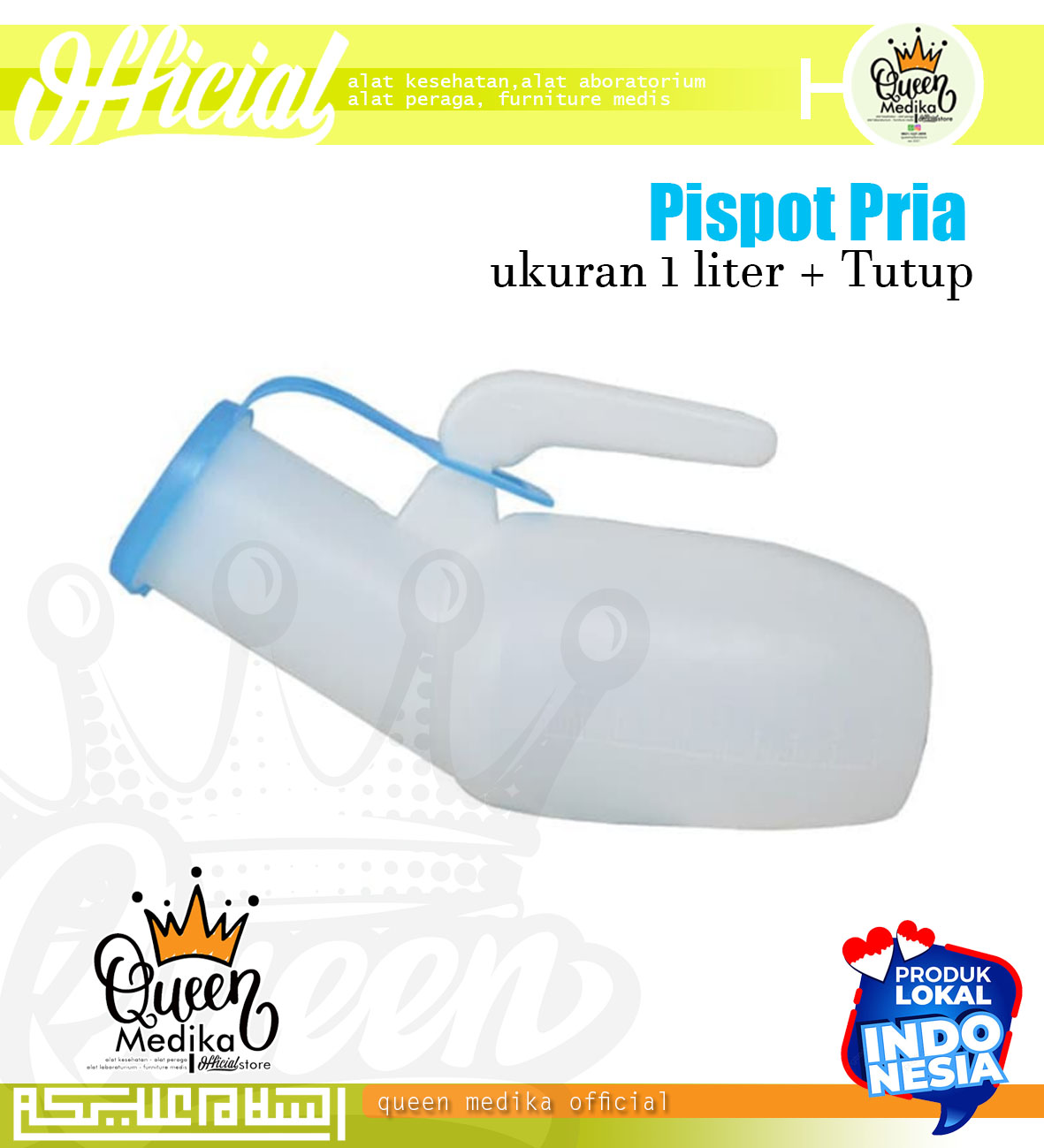 Pispot Urin / Onemed Urinal 1lt ( pria ) | Lazada Indonesia