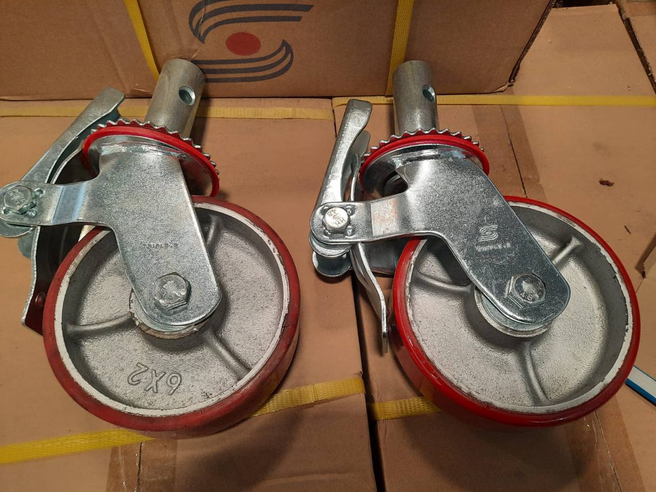 Roda steger 6 inch PU / roda scafolding 6 inch PU | Lazada Indonesia