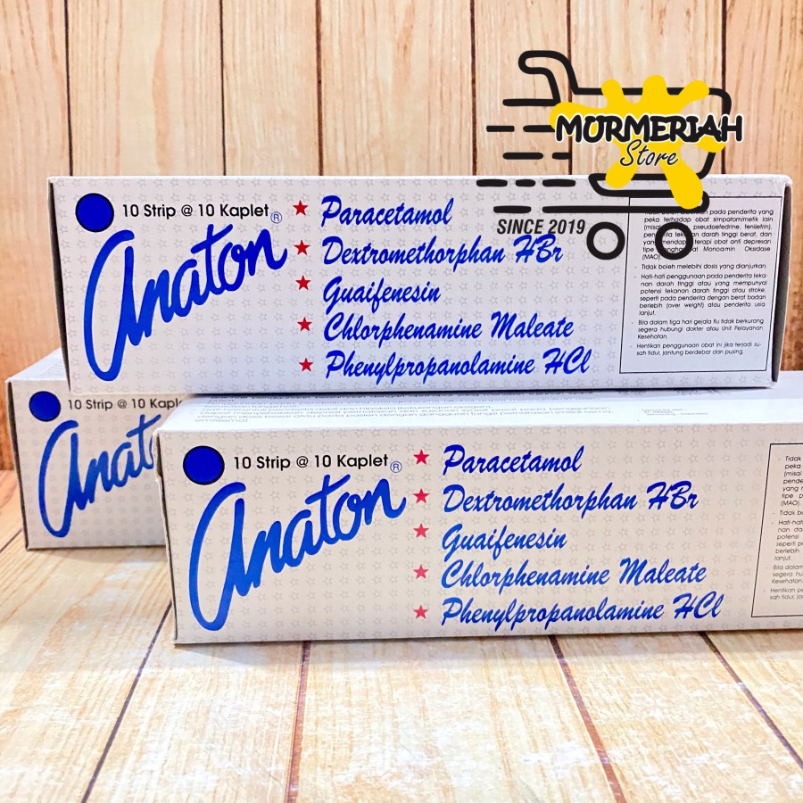 ANATON STRIP isi 10 Kaplet - Obat Flu, Batuk,Demam & Pilek | Lazada ...