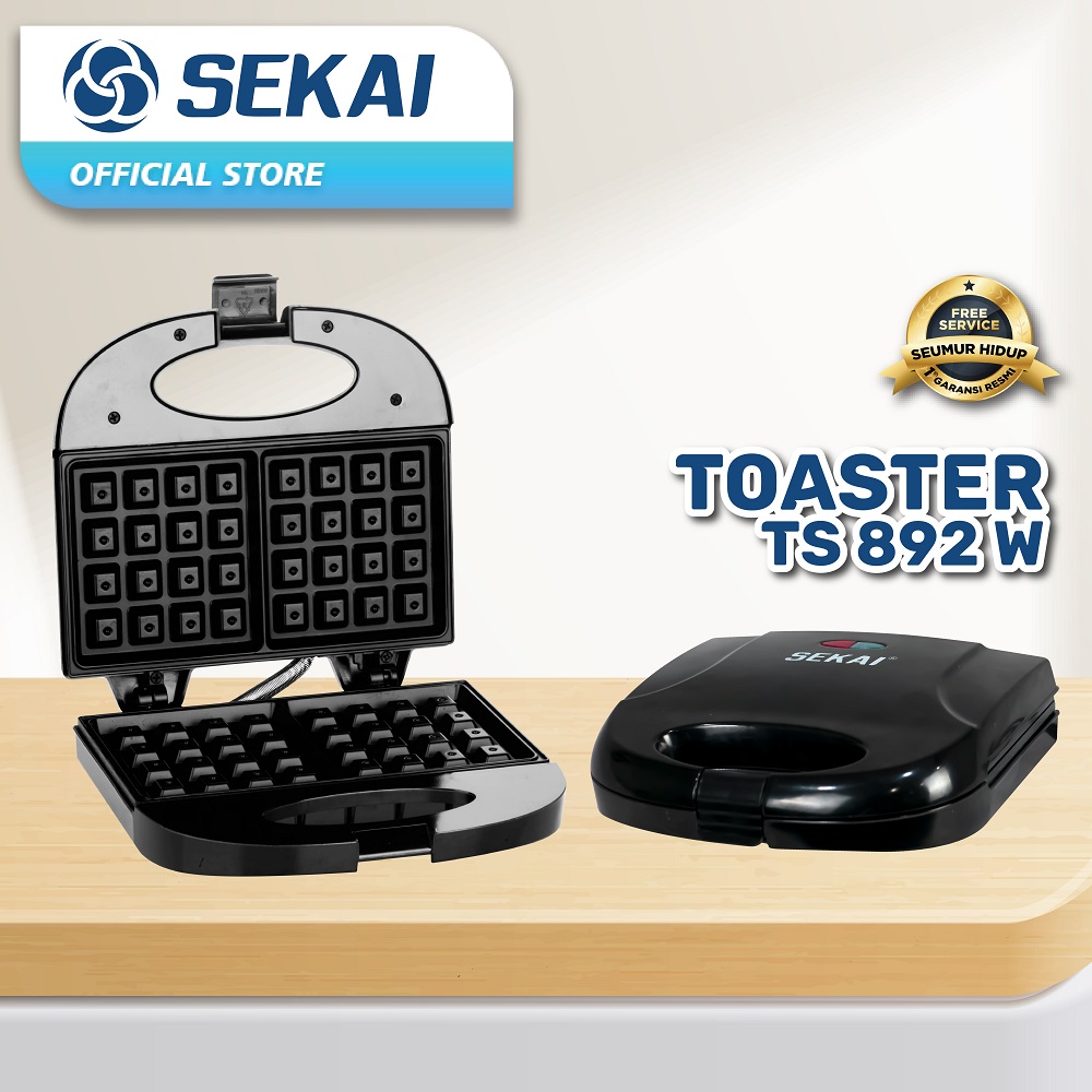 SEKAI Pemanggang Roti Toaster Sandwich Waffle / Roti Panggang - TS 891 ...