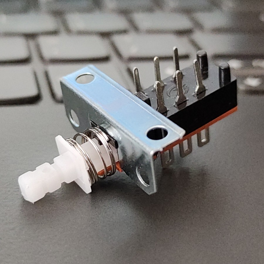 Switch DPDT Saklar Tekan Push Button 6 pin 2x3 Saklar Toggle DPDT ...