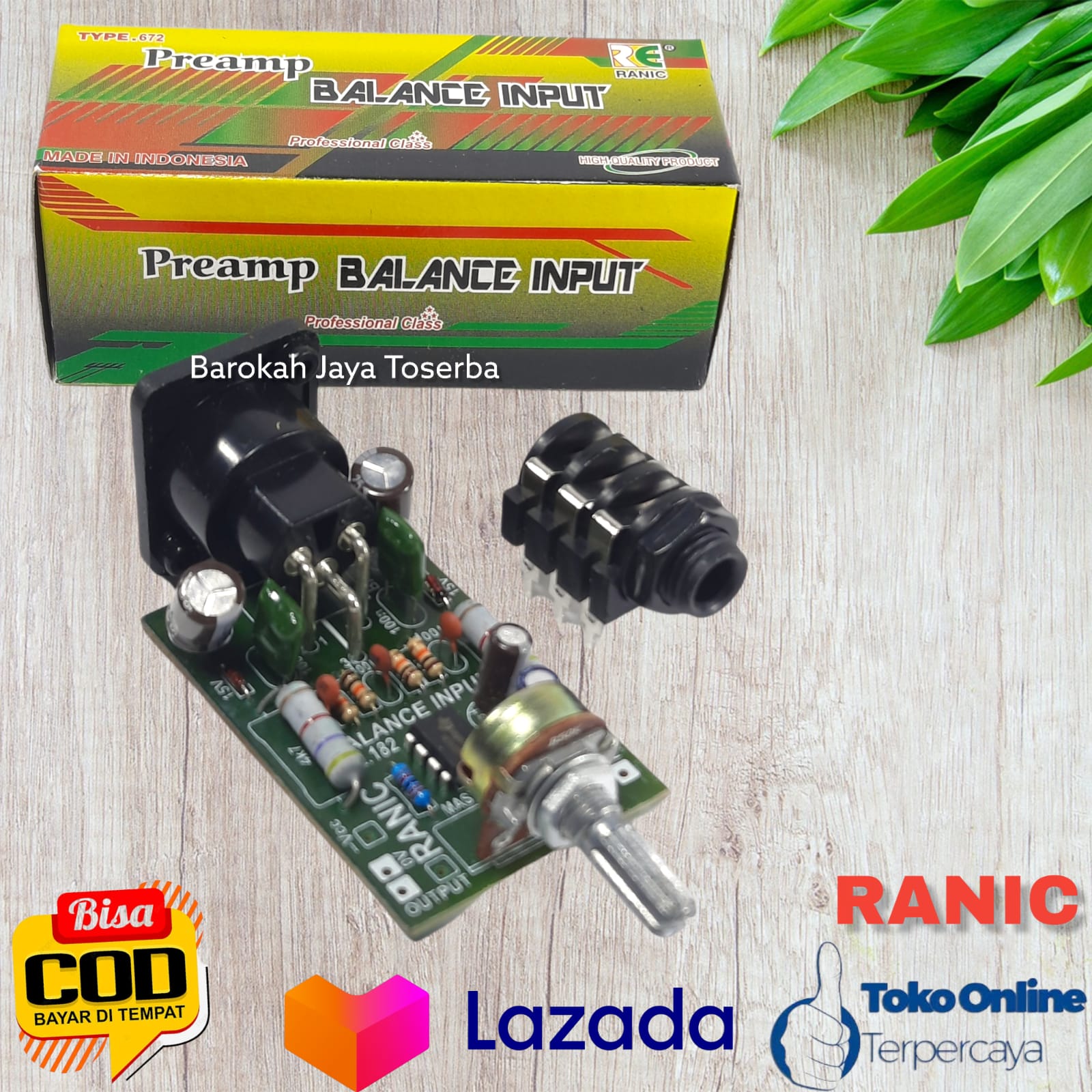 KIT BALANCE INPUT MONO PREAMP PRE AMP KIT BALANCE INPUT MONO RANIC 672 ...