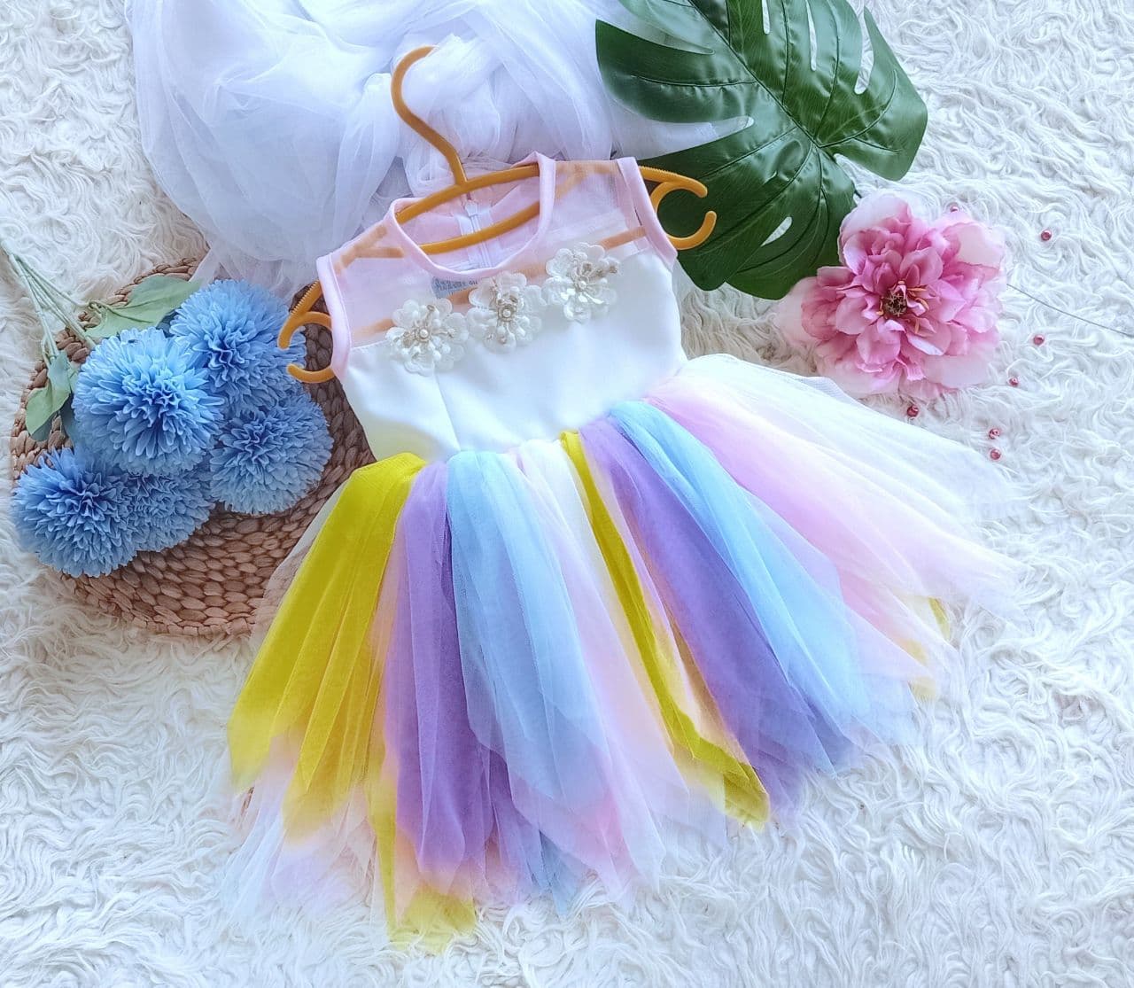 RAINBOW TUTU / ROK TUTU PELANGI / DRESS ANAK LUCU /BAJU ANAK KEKINIAN ...