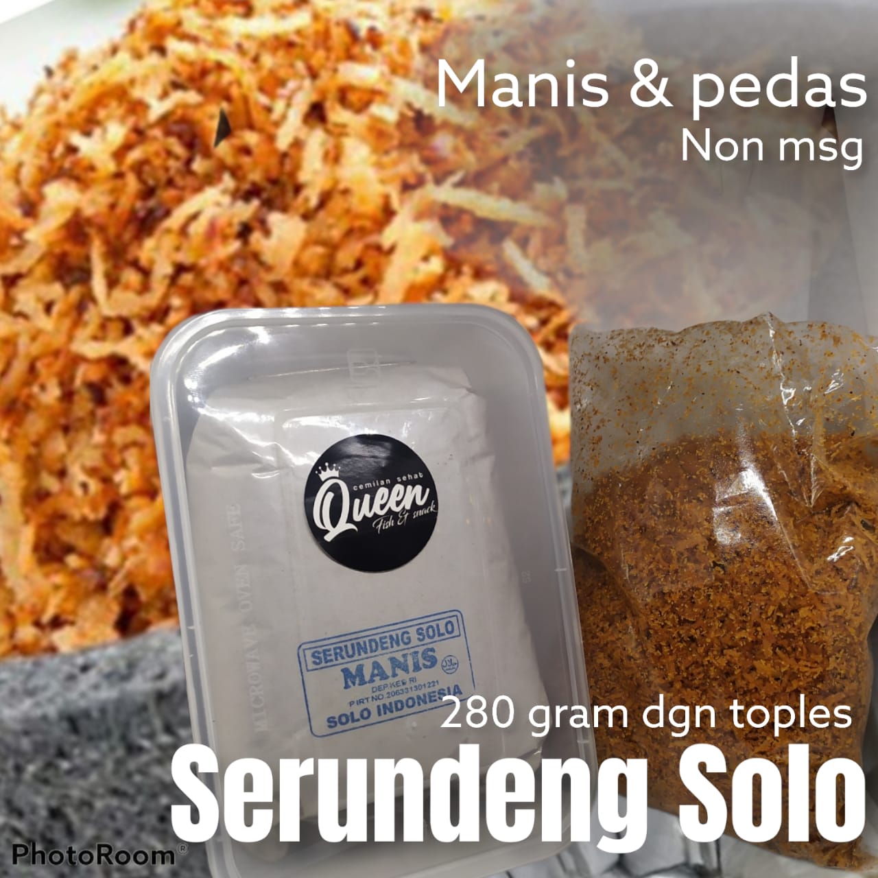 Serundeng Solo Gurih dan nikmat/ Cemilan sehat Serundeng Solo/ snack ...