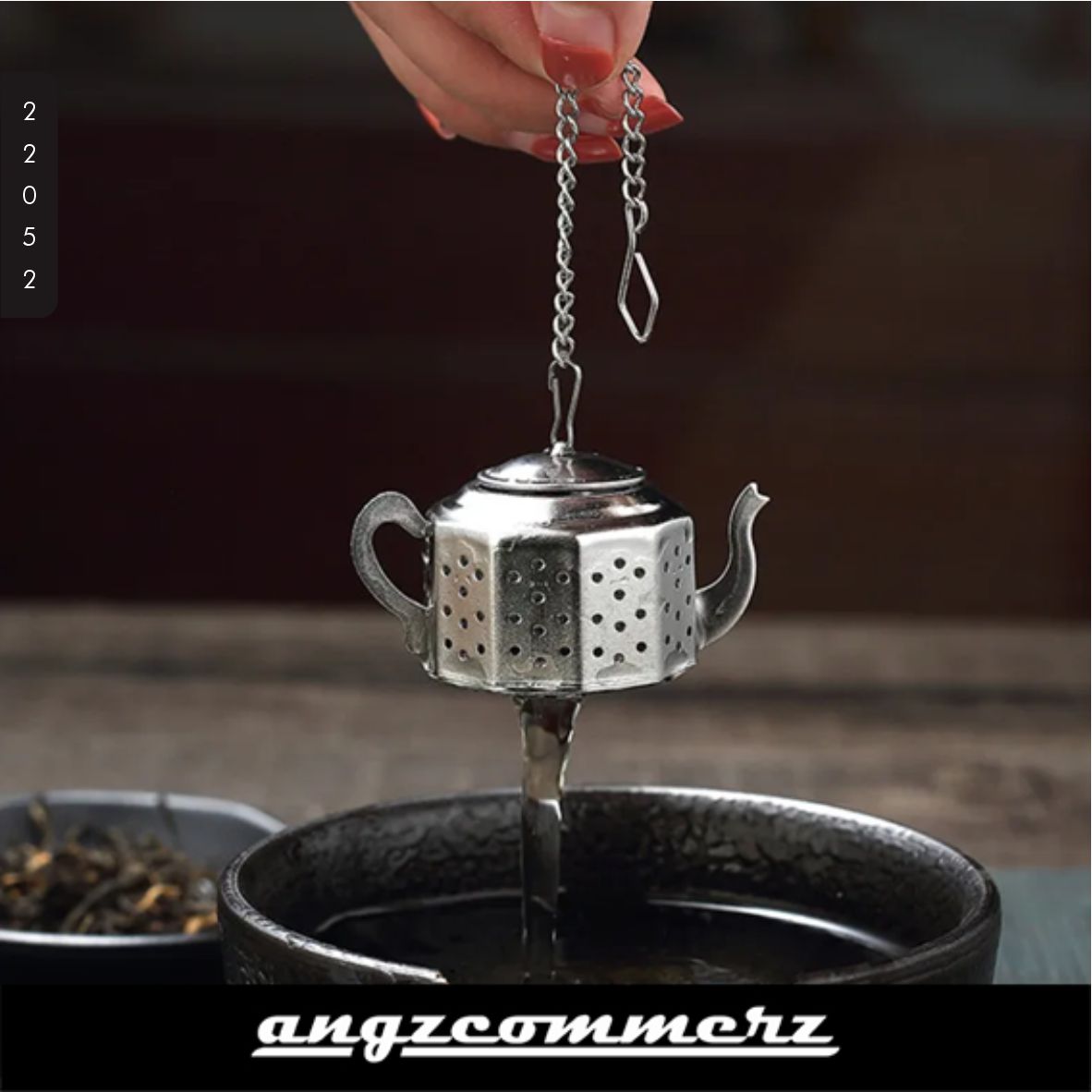 Saringan Teh Estetik Stainless Folding Tea Strainer Filter Cafe ...