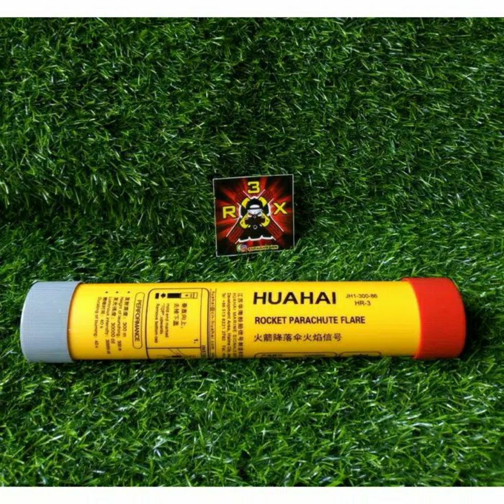 Parachute Red Flare Huahai Parasut Made China Signal Outdoor SOS Kapal ...