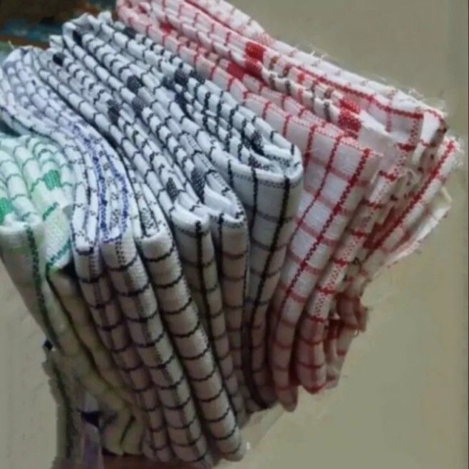 kain lap dapur / kain serbet / lap tangan murah DG HARGA PER LUSIN isi 12pcs | Lazada Indonesia