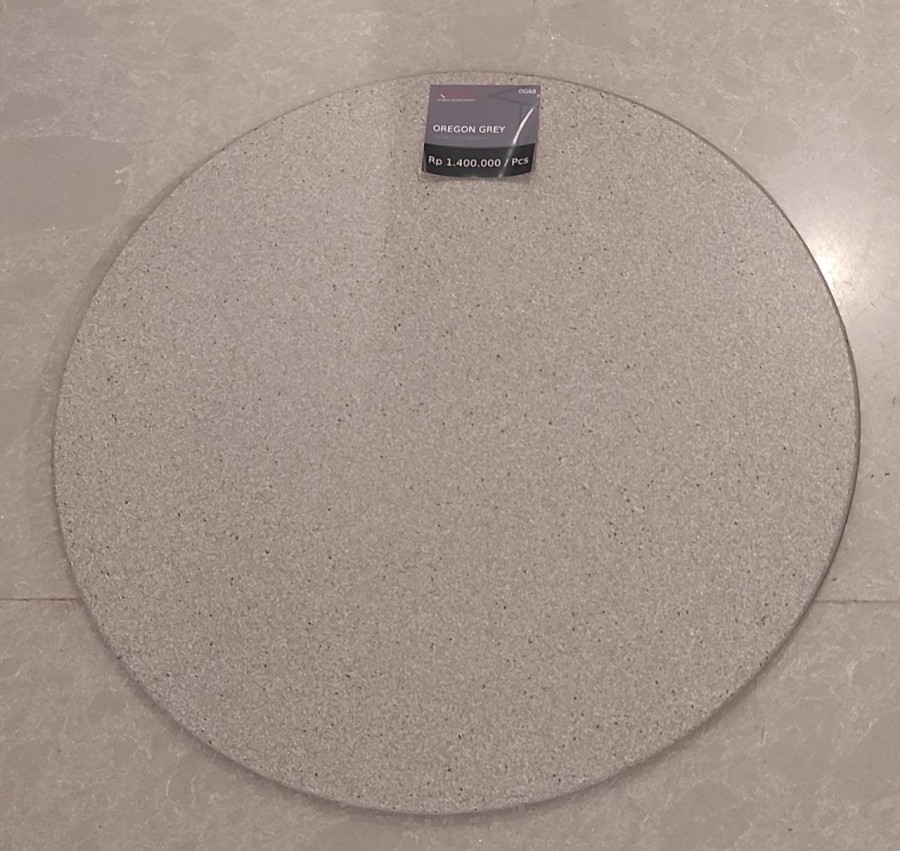 QUADRA Top Table Series Oregon Grey D600MM - Top Table | Lazada Indonesia