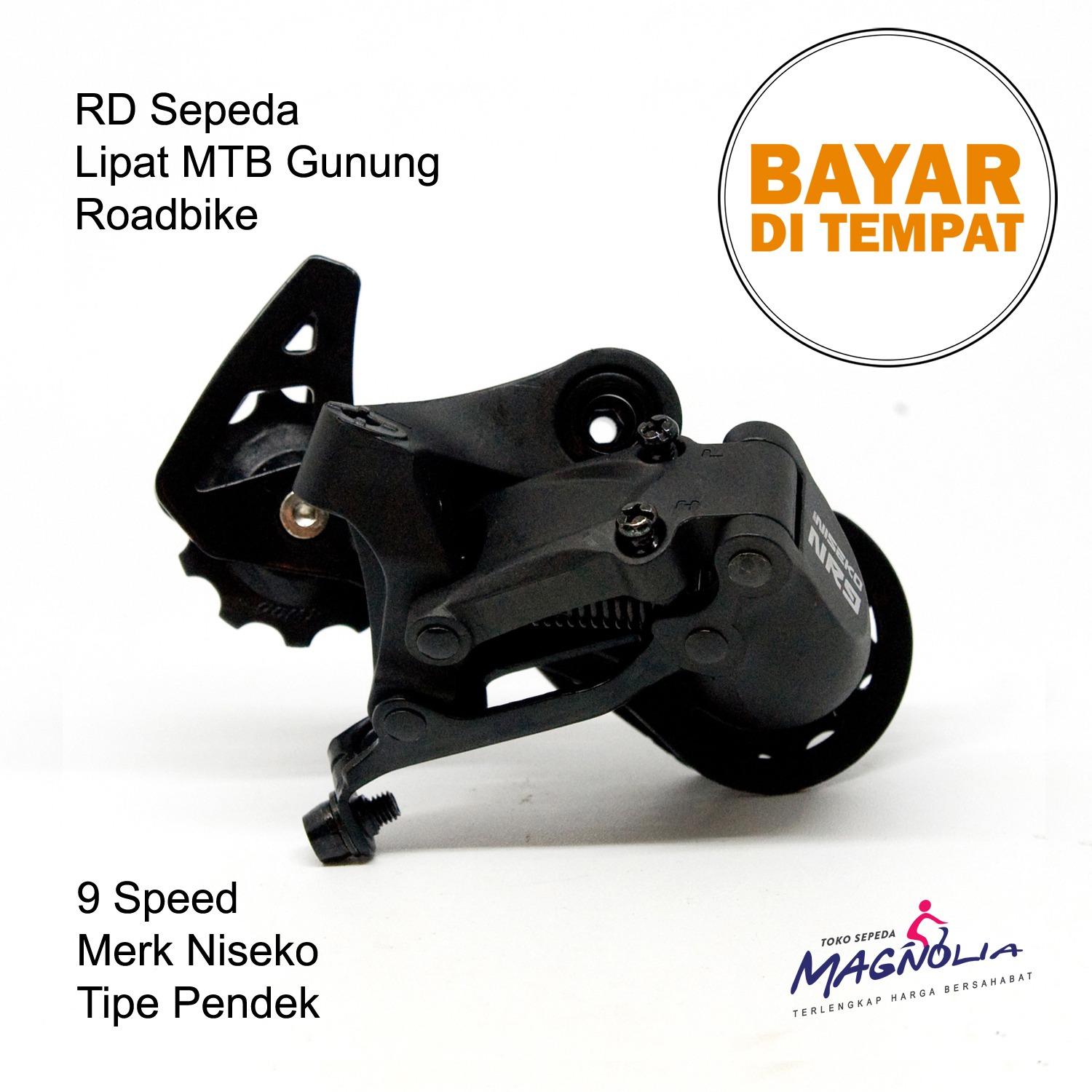 Rear Derailleur RD Pendek Sepeda Lipat 9 Speed Pemindah Operan Gigi ...