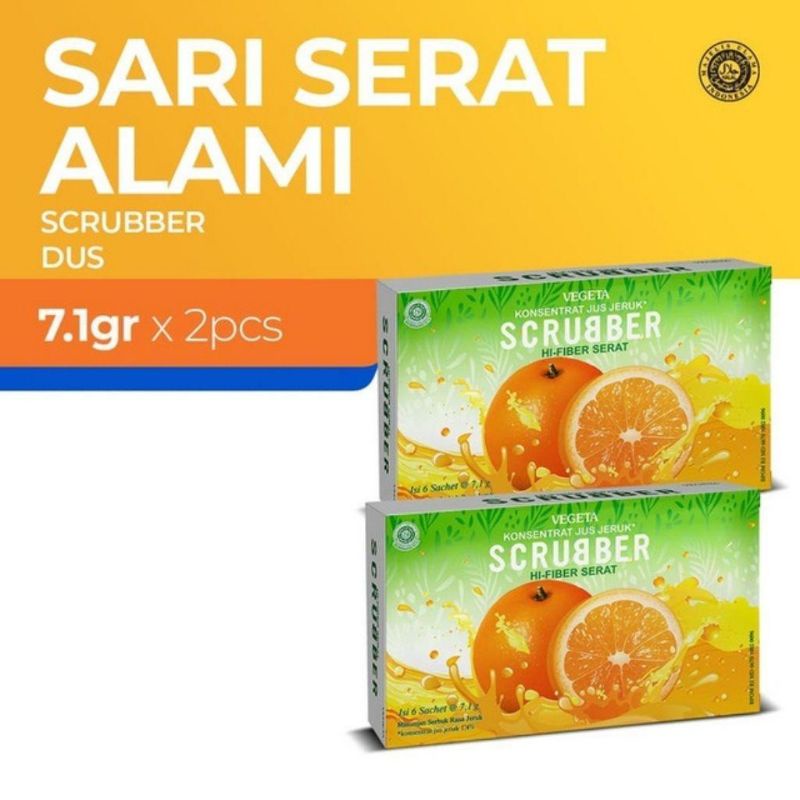 vegeta scrubber 2 box isi 12 sachet kemasan box | Lazada Indonesia