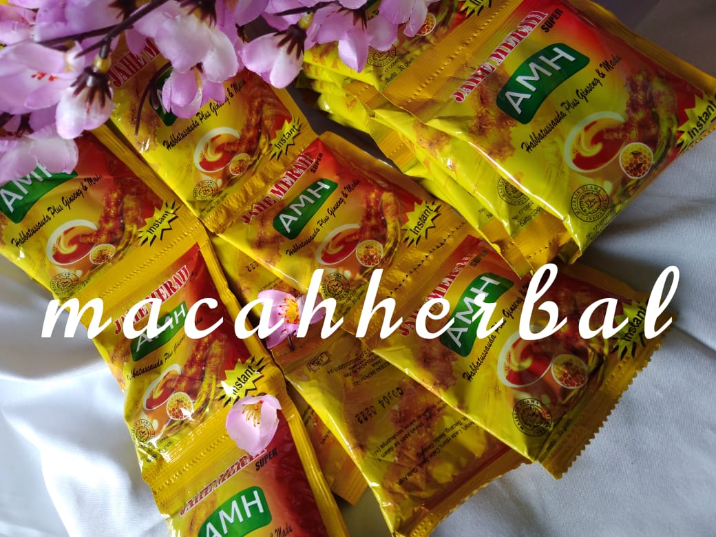 MACAH HERBAL - INSTAN JAHE MERAH SUPER AMH 1 RENCENG ISI 12 SACHET ...