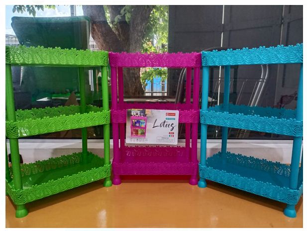 RAK LOTUS CLIO 3 SUSUN - RAK SUSUN PLASTIK SERBAGUNA | Lazada Indonesia