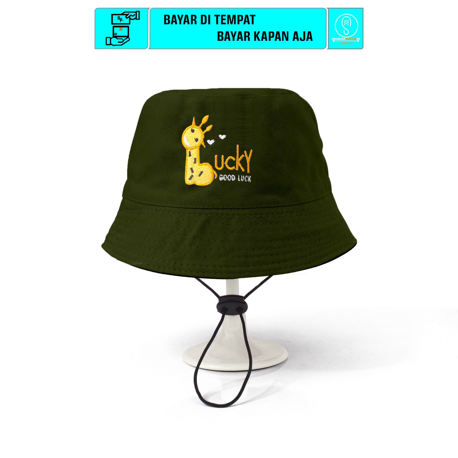 TOPI BUCKET NAMA ANAK TOPI BUCKET GOOD LUCKY BORDIR NAMA BAYI LUCU TOPI ...