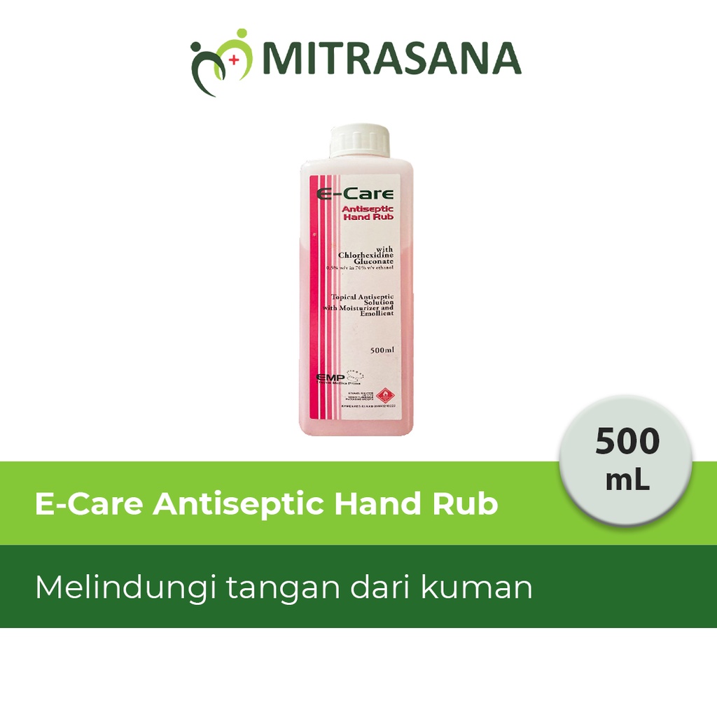 Antiseptic E-care Hand Rub 500 ml | Lazada Indonesia