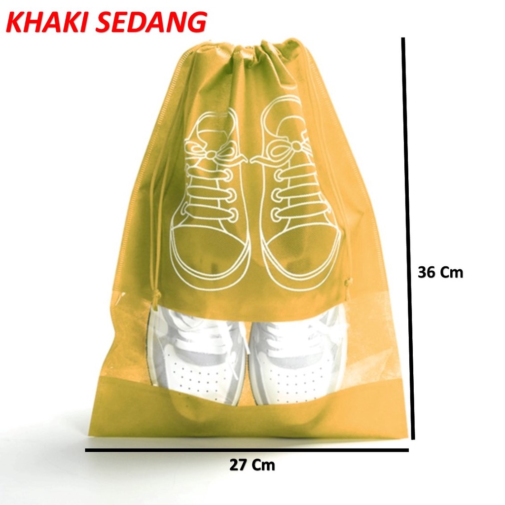 HH Tas Serut Sepatu Shoes Bag Penyimpanan Sepatu dan Sendal Kantong ...