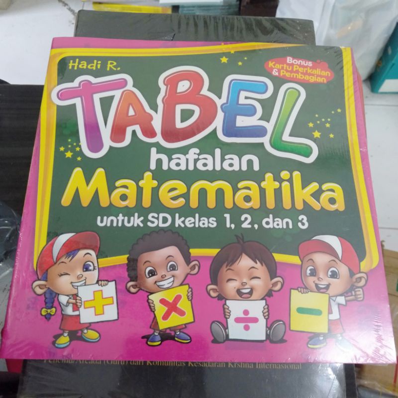 TABEL HAFALAN MATEMATIKA untuk SD Kelas 1, 2, dan 3 + Poster Perkalian ...