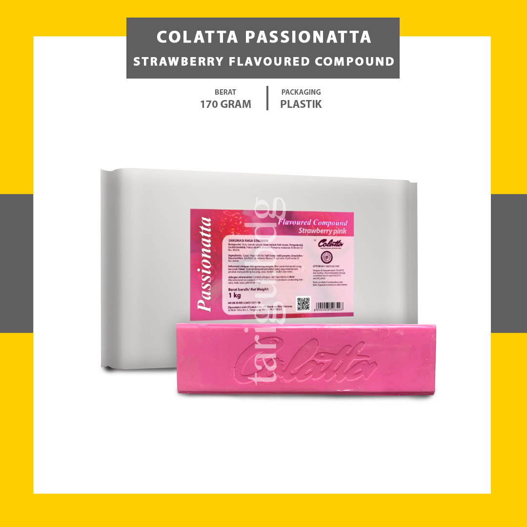 STRAWBERRY PINK COLATTA PASSIONATTA PASTRY CHOCOLATE COMPOUND - DARK ...