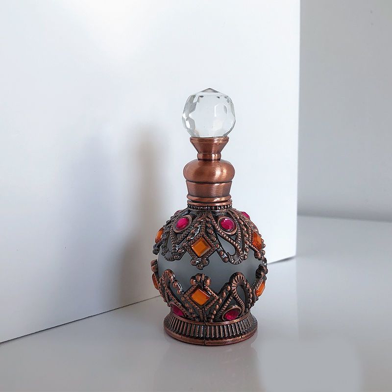 15ml Botol Parfum Kosong Bahan Metal Gaya Arab/Botol Parfum Refillable ...