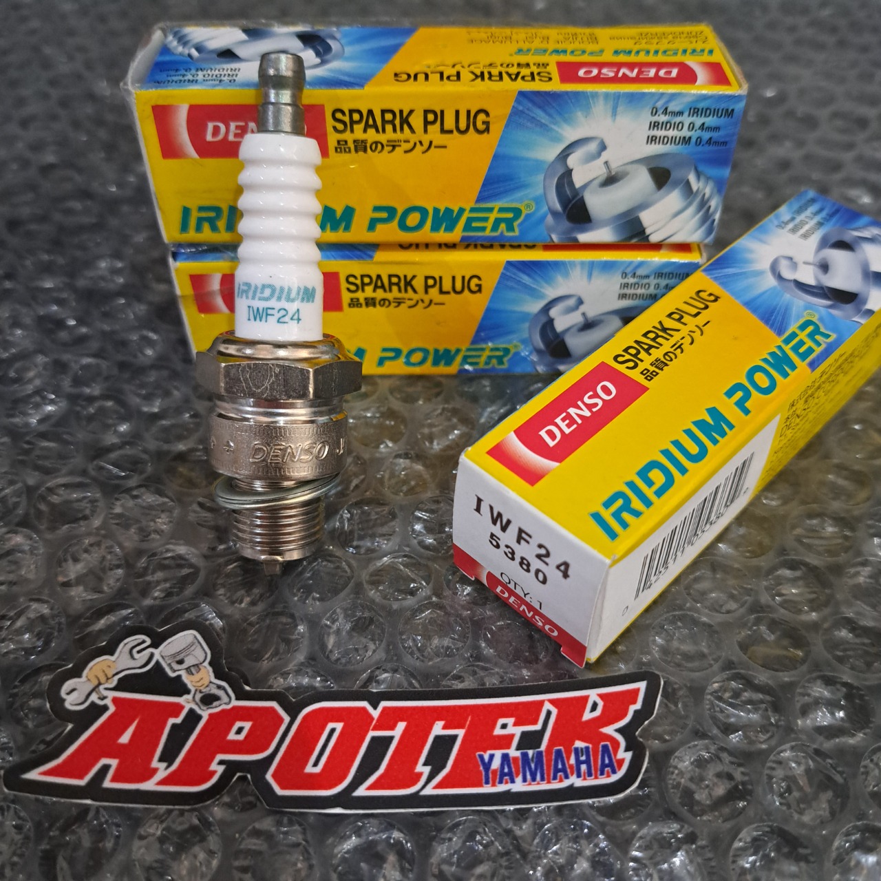 Busi Denso Iridium Power IWF24 5380 Drat Pendek Rx King F1ZR Vespa ...