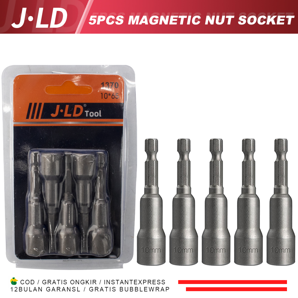 JLD Kunci Roofing Magnetik Magnetic Socket nut Ruping Mata Bor Sock Sok ...