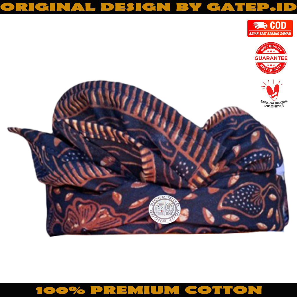 Udeng Batik Bali Setengah Jadi - Ikat Kepala Bali - Topi Bali ...