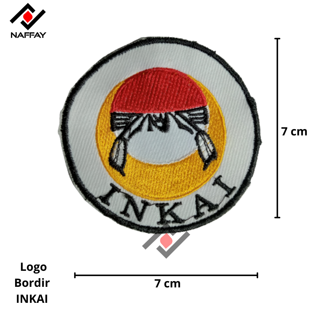 Logo Bordir INKAI Ukuran 7cm x 7cm Jahitan Rapih Untuk Baju Karate ...