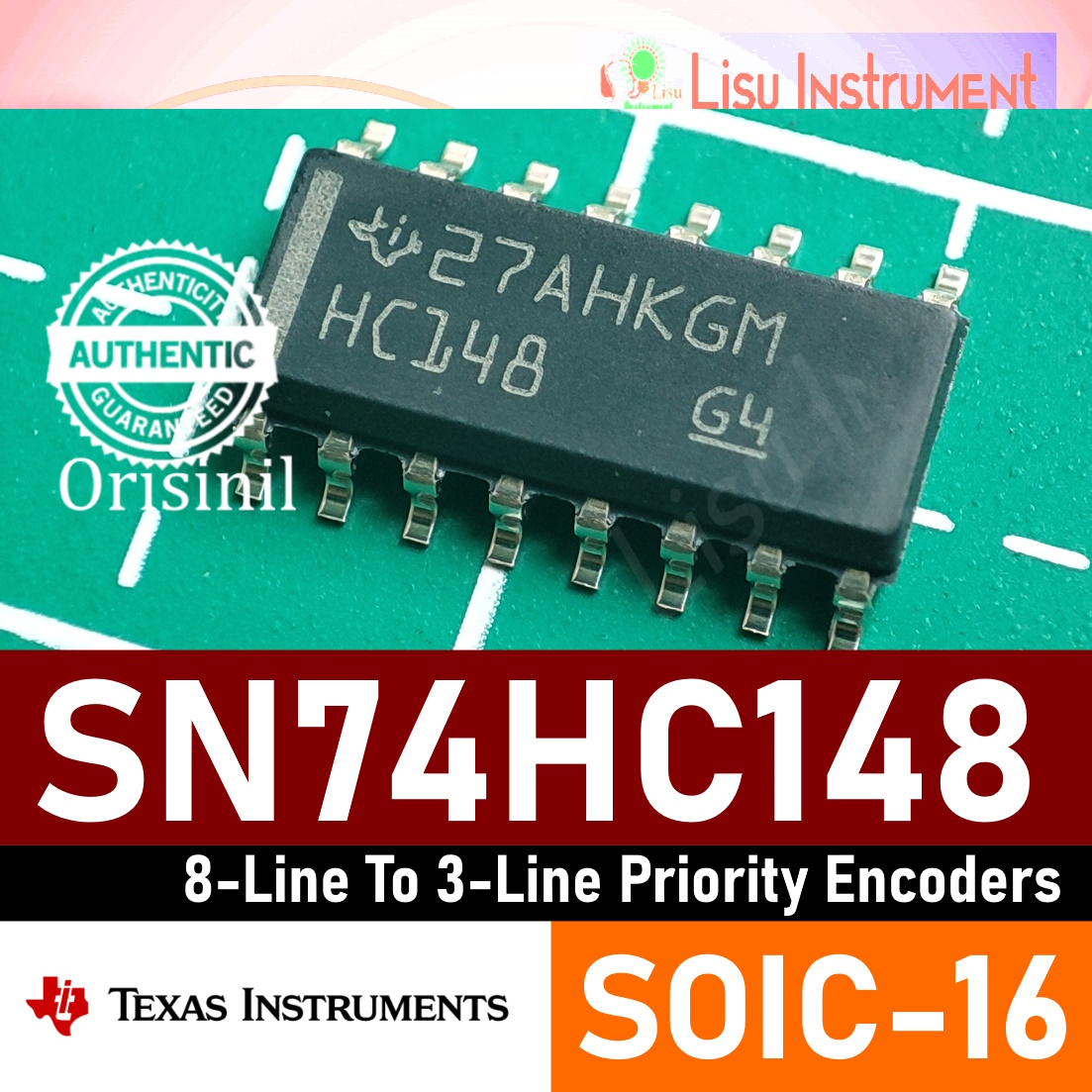SN74HC148 HC148 8-Line To 3-Line Priority Encoders SOIC-16 Original Texas Instruments | Lazada ...