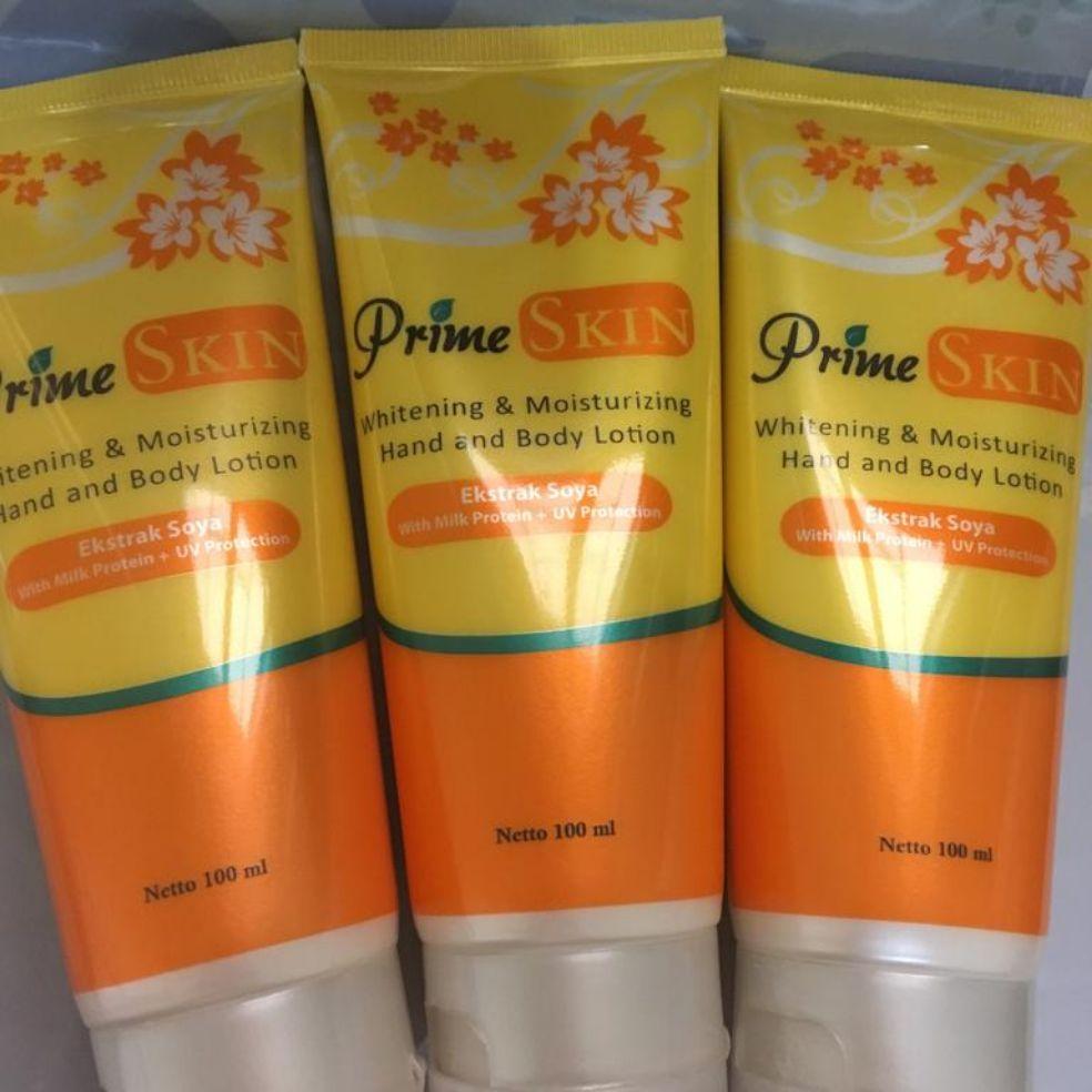 3 Botol PRIME SKIN lotion hilangkan bekas luka kulit putih cerah alami ...