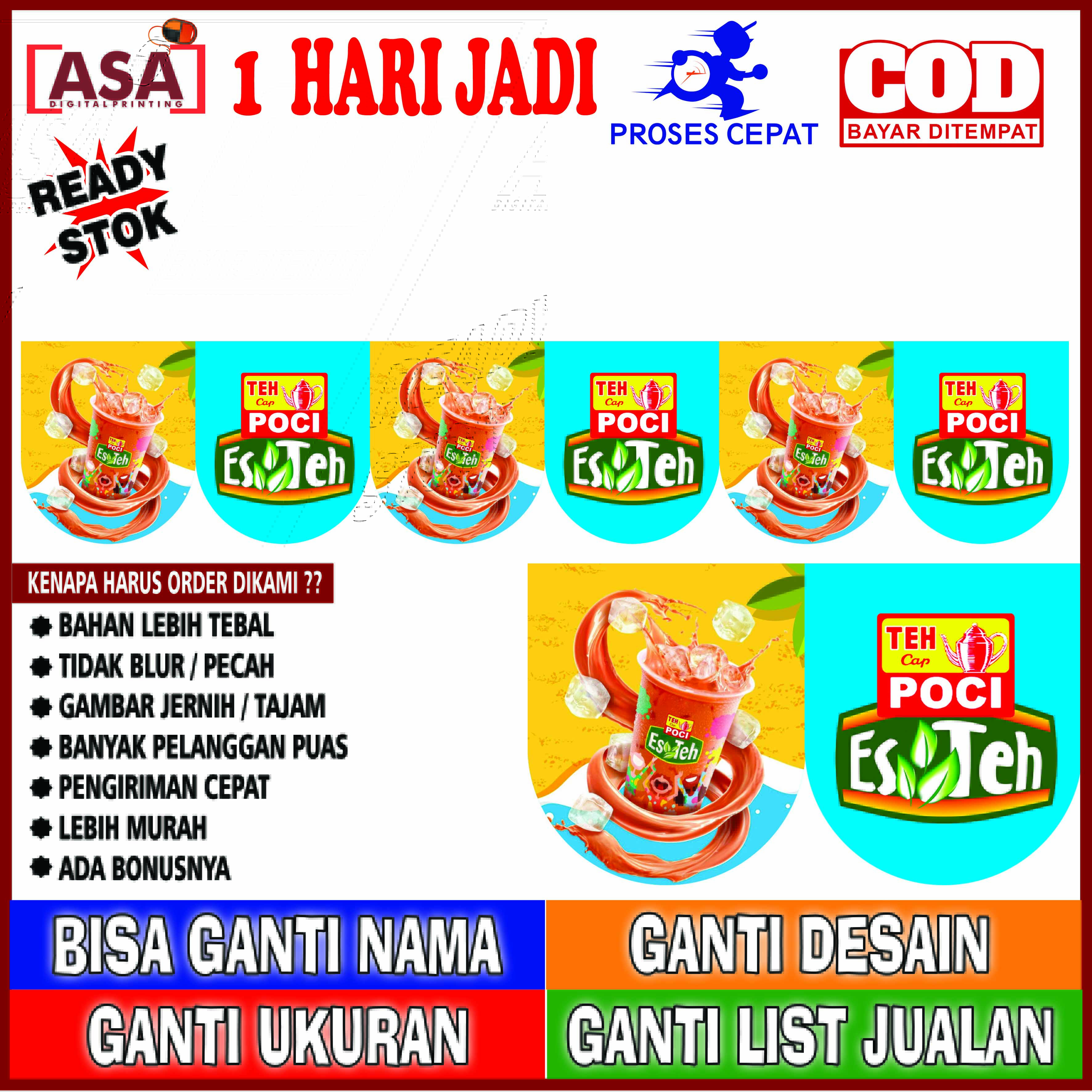 SPANDUK RENDA TEH POCI, BANNER RENDA TEH POCI, RENDA TEH POCI UKURAN ...