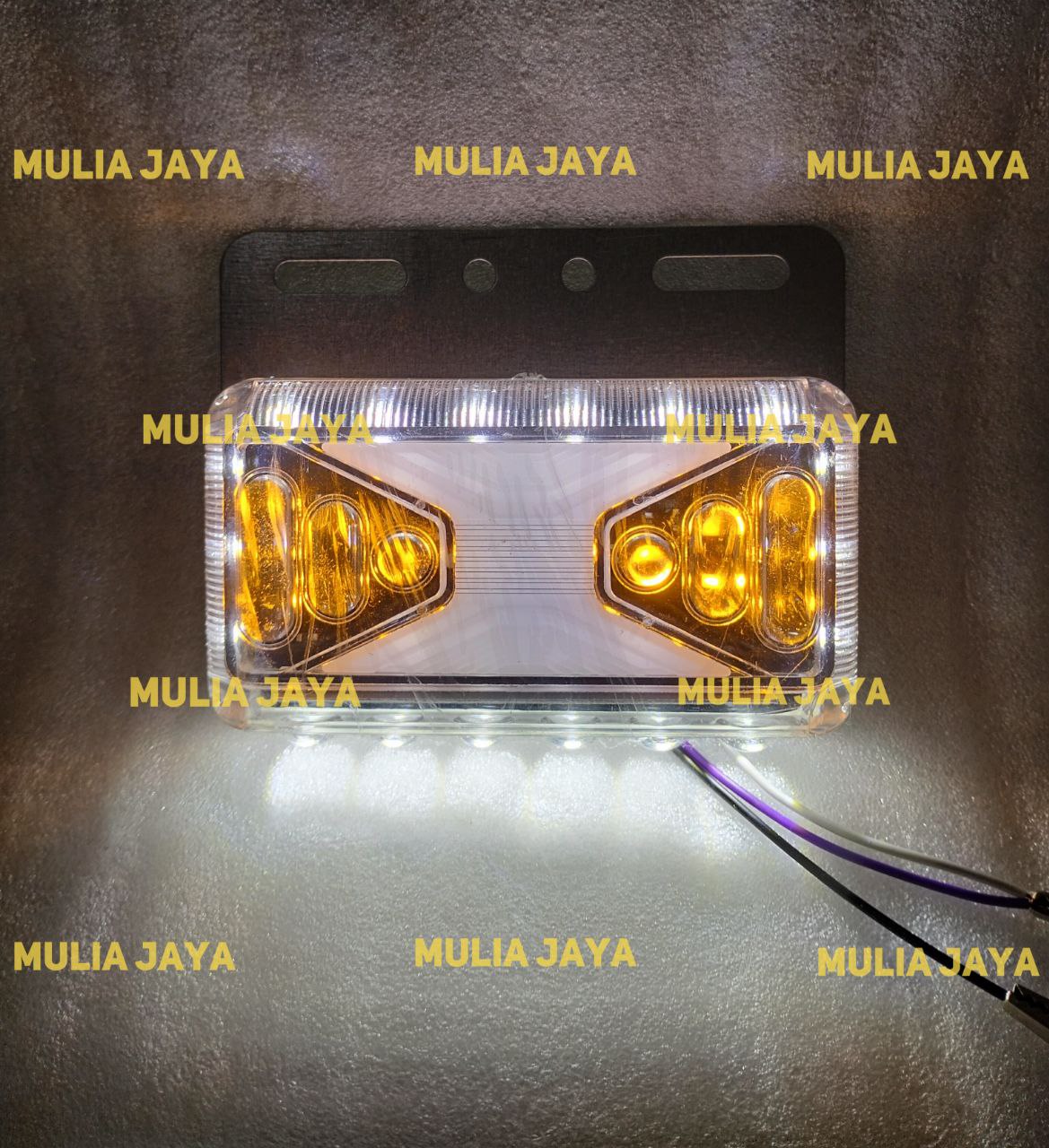 Lampu Samping Bak Truk LED Sein Running 24 Volt Segitiga Bulat Model ...