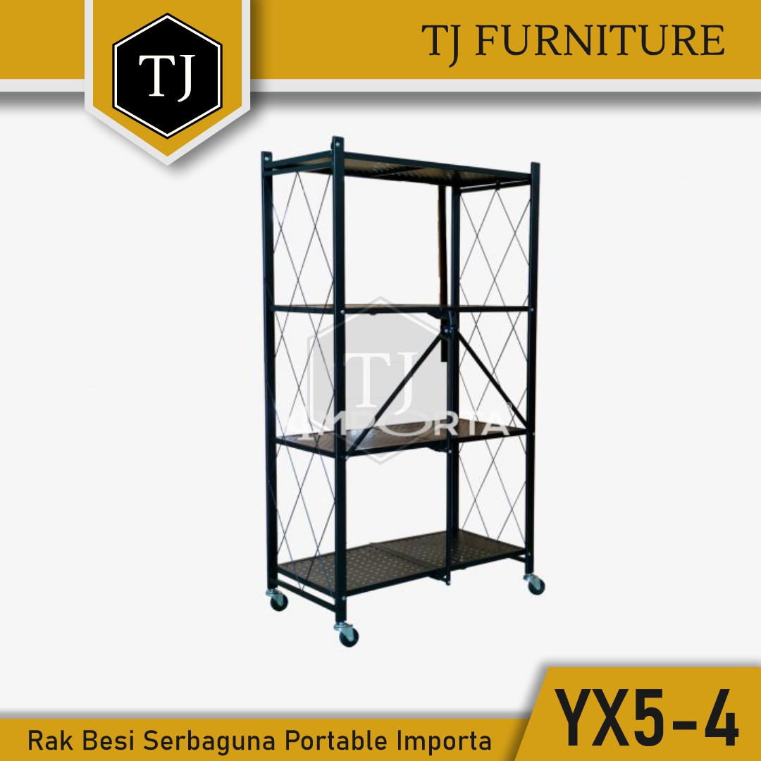 Importa Rak Lipat Portable Besi / Rak Buku / Rak Display / Rak Pajangan ...
