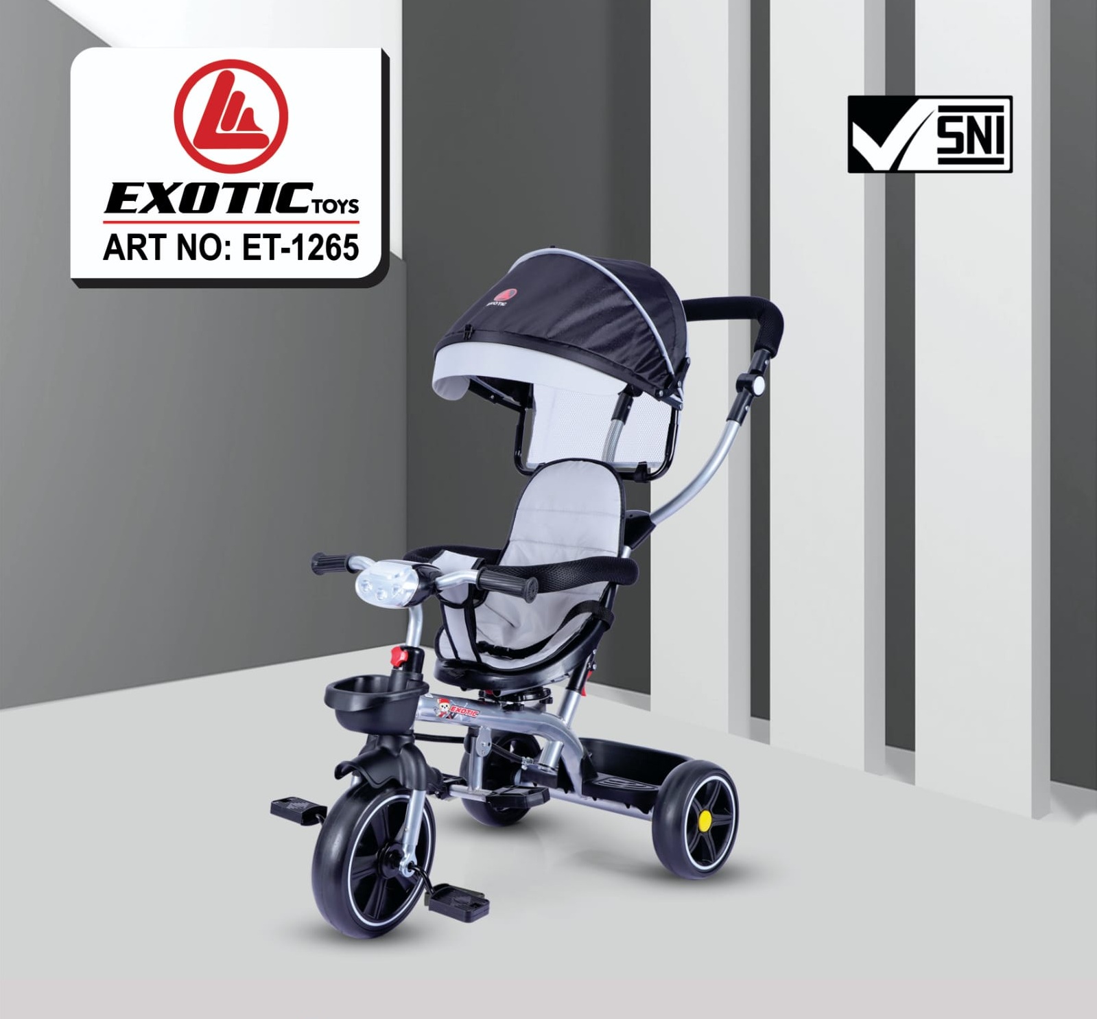 Sepeda Anak Roda Tiga Exotic Tricycle ET-1265 Baby Shark Original ...