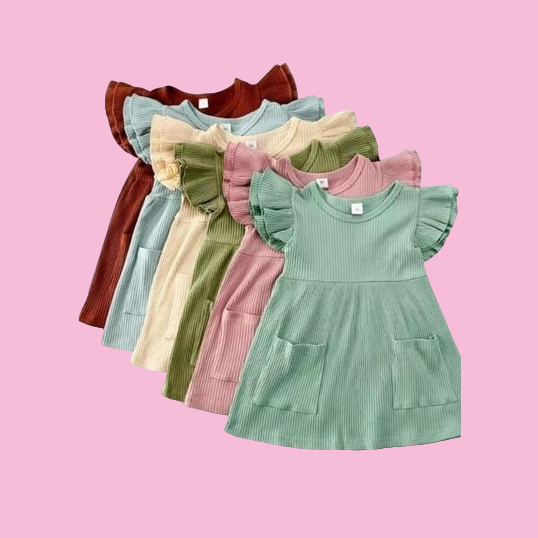 AQILA - DRESS ANAK LADY RIB - DRESS ANAK PEREMPUAN | Lazada Indonesia