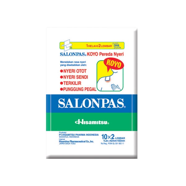 Salonpas Koyo Super Biru (1 Sachet 20 Lembar) Hisamitsu / Koyo Otot ...