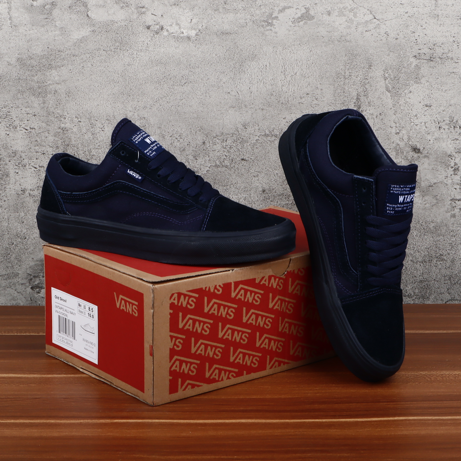 Sepatu Vans_WTAPS OG Oldskool LX Full All Navy Blue Biru DT BNIB ...