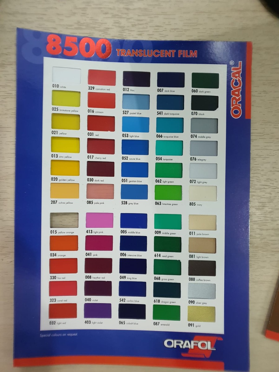 Katalog Sticker Oracal 8300 dan 8500 (pcs) | Lazada Indonesia