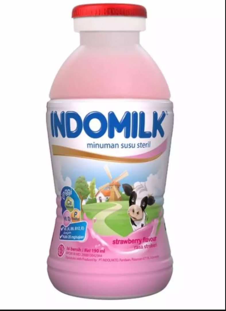 ( 1 DUS ) INDOMILK BOTOL Coklat dan stroberri 190ml isi 24 - Maksimal order 2 dus. | Lazada ...
