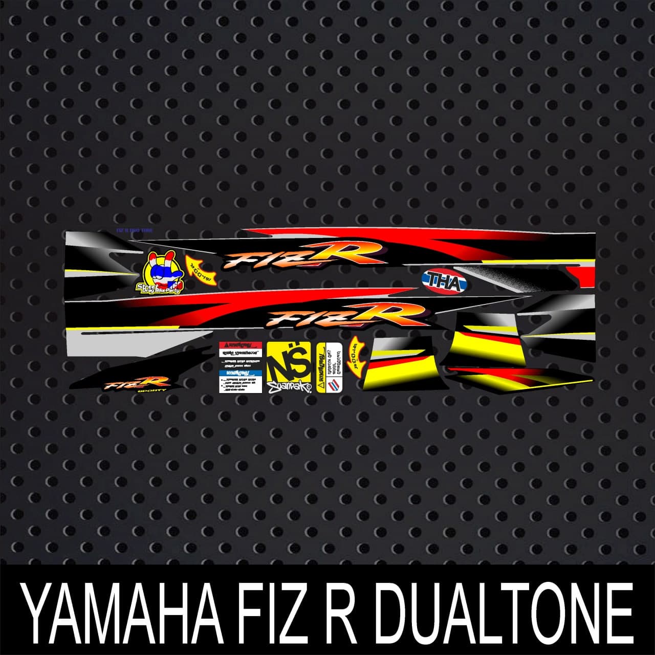 STIKER STRIPING DECAL YAMAHA FIZ R DUALTONE | Lazada Indonesia