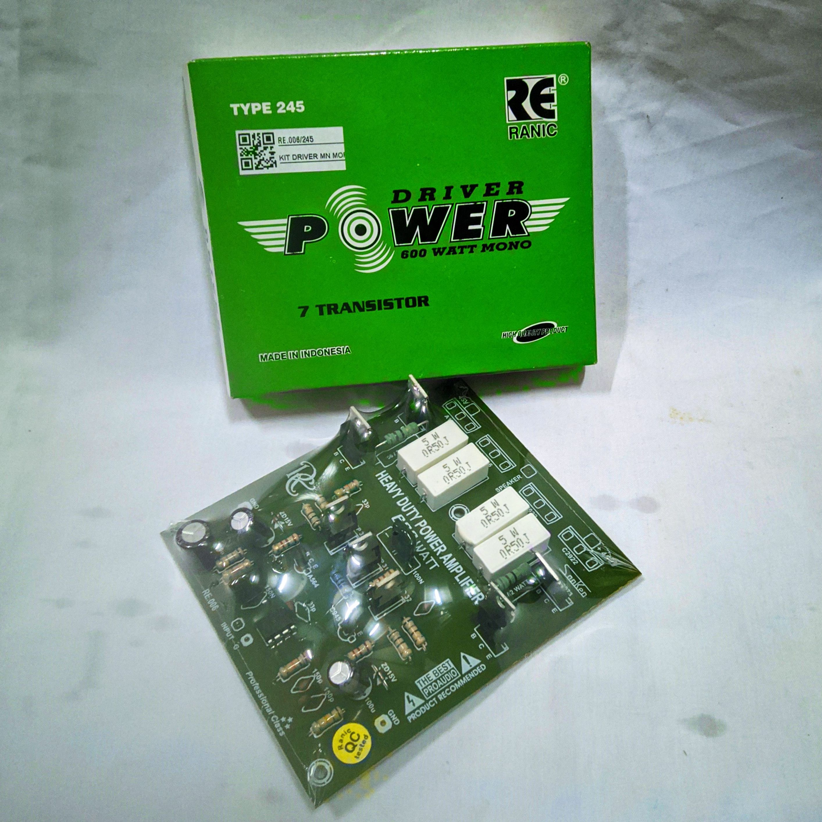 Kit Power Amplifier Mono 600 Watt 7 Transistor RANIC Type RE.006/245 ...