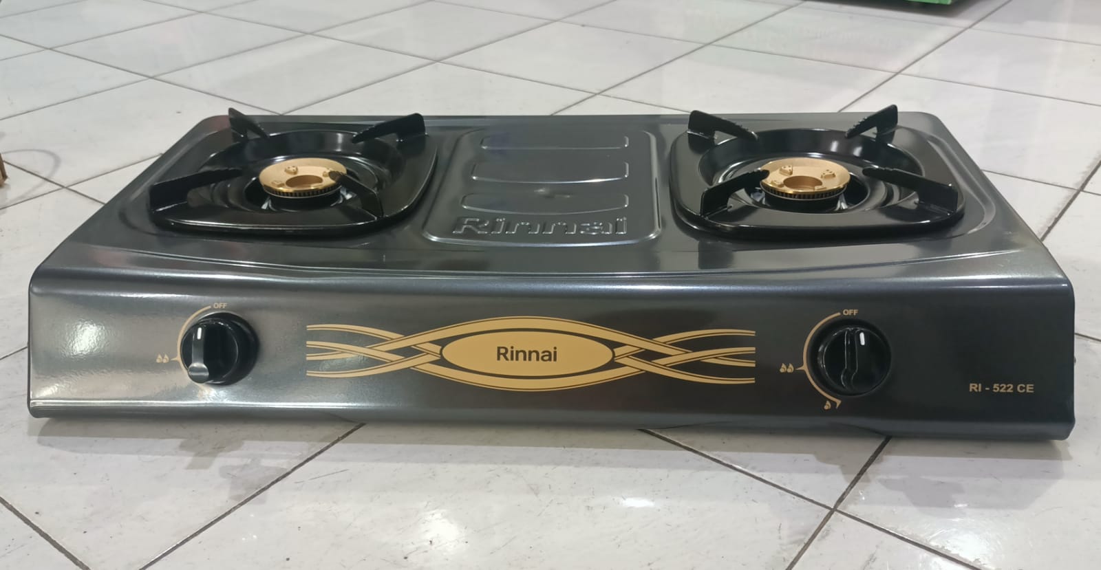 KOMPOR GAS RINNAI 522C/KOMPOR RINNAI 522CE/KOMPOR RINNAI DUA TUNGKU ...