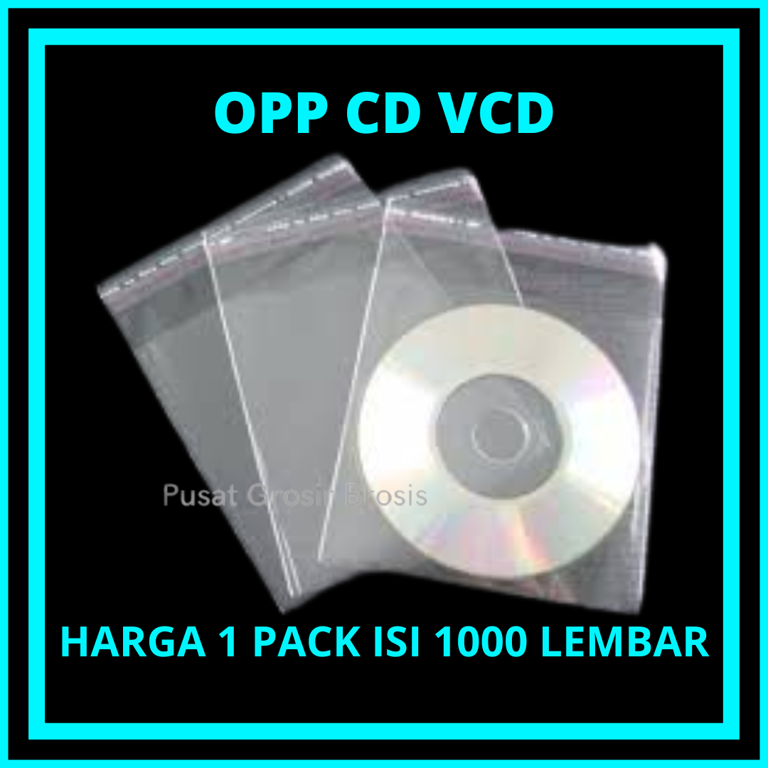 1000lbr Plastik Opp CD VCD Kaset Bening | Lazada Indonesia