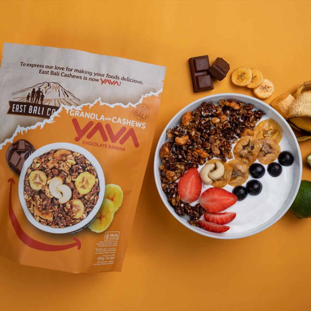 Granola Chocolate Banana 400g - YAVA By EAST BALI CASHEWS | Lazada ...
