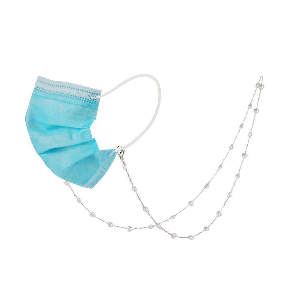 Queenki สไตล์หน้ากากแบบพกพา Chain สร้อยคอสายคล้องคอความปลอดภัย Facemask ...